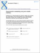 Neuromorphic Computing Using Non-Volatile Memory