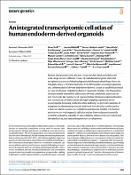An Integrated Transcriptomic Cell Atlas of Human Endoderm-derived Organoids